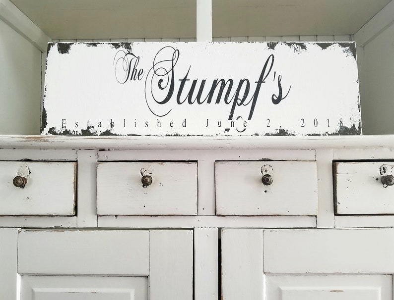 Personalized Name Sign Established Wooden Sign Rustic - Etsy