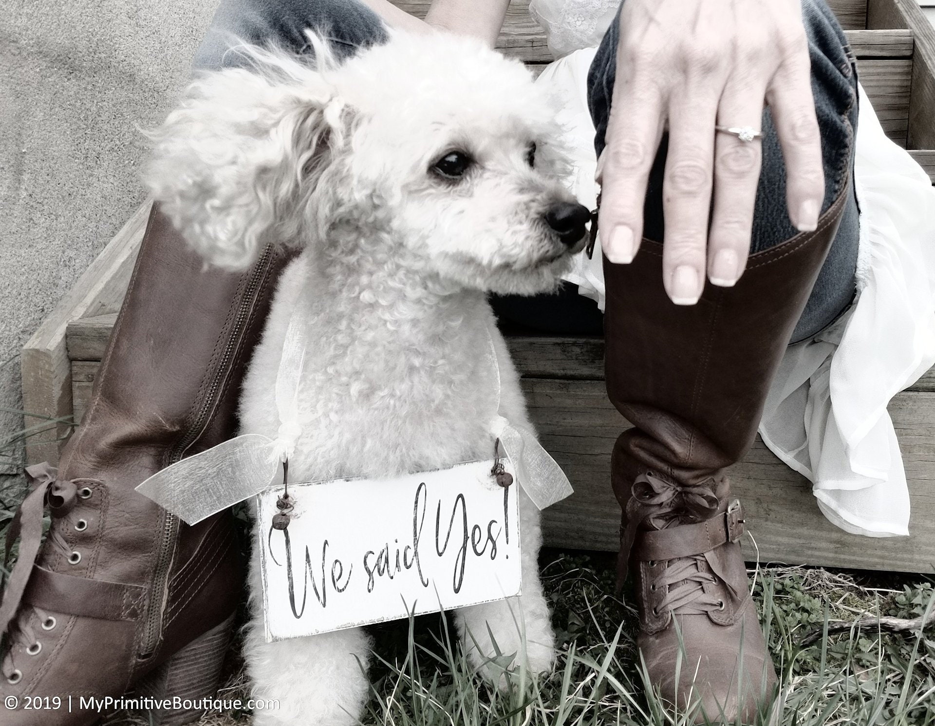 Engagement Sign |engagement Props for Pictures | We Said Yes Sign ...