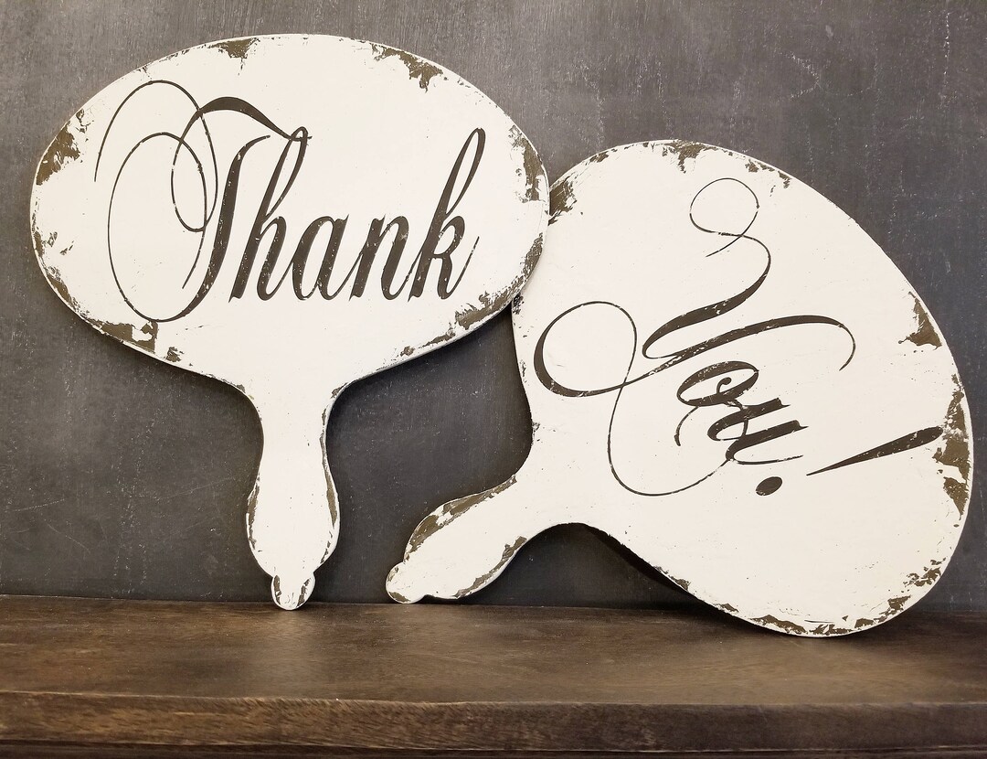 Thank You Signs | Rustic Wedding Signs | Thank You Cards | Unique ...