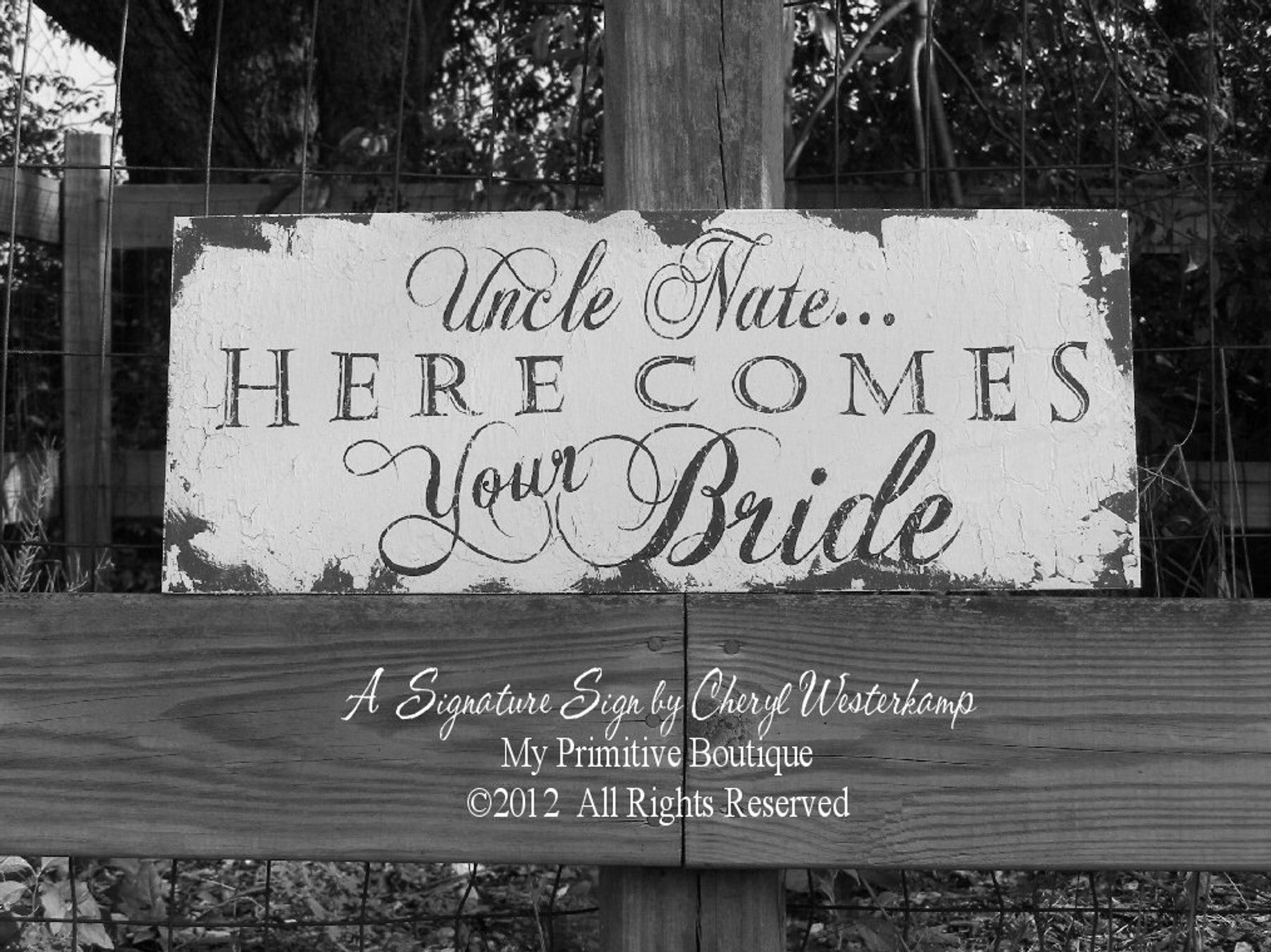 Here Comes Your Bride Sign PERSONALIZED WEDDING SIGN - Etsy