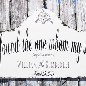 I Have Found the One Whom My Soul Loves | Large Quote Sign | Song of ...