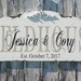 Last Name Sign | Family Name Sign | Rustic Wedding Decor | Rustic ...