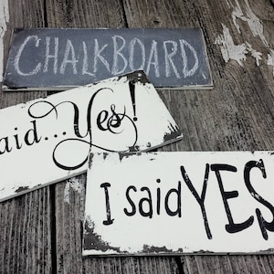 I Said Yes & I Said Yes Too Sign Set | Engagement Sign | Engaged ...