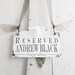 In Loving Memory Sign Reserved Sign Rustic Wedding Chair - Etsy