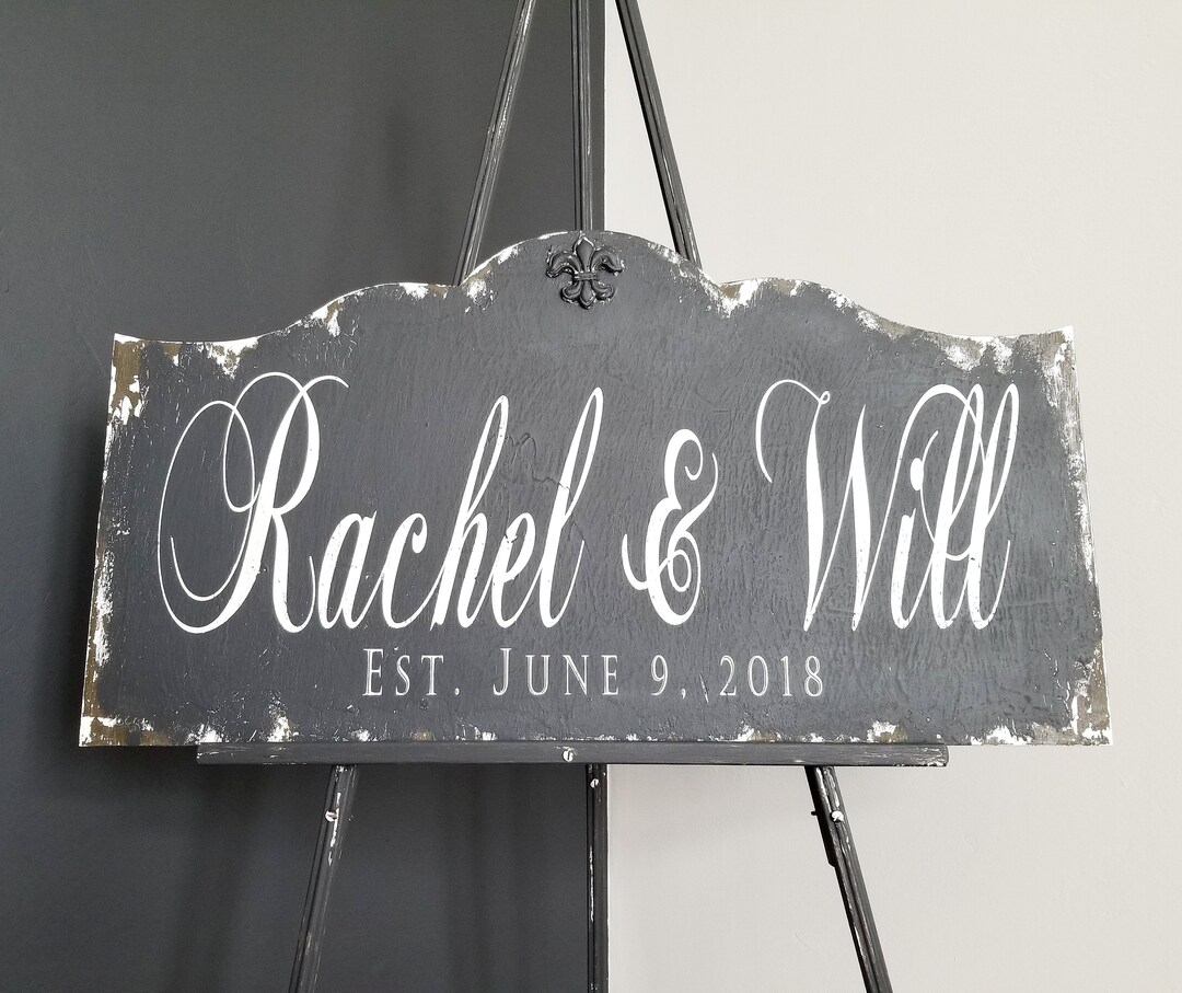 Established Sign | Custom Name Sign | Established Sign | Wedding Sign ...