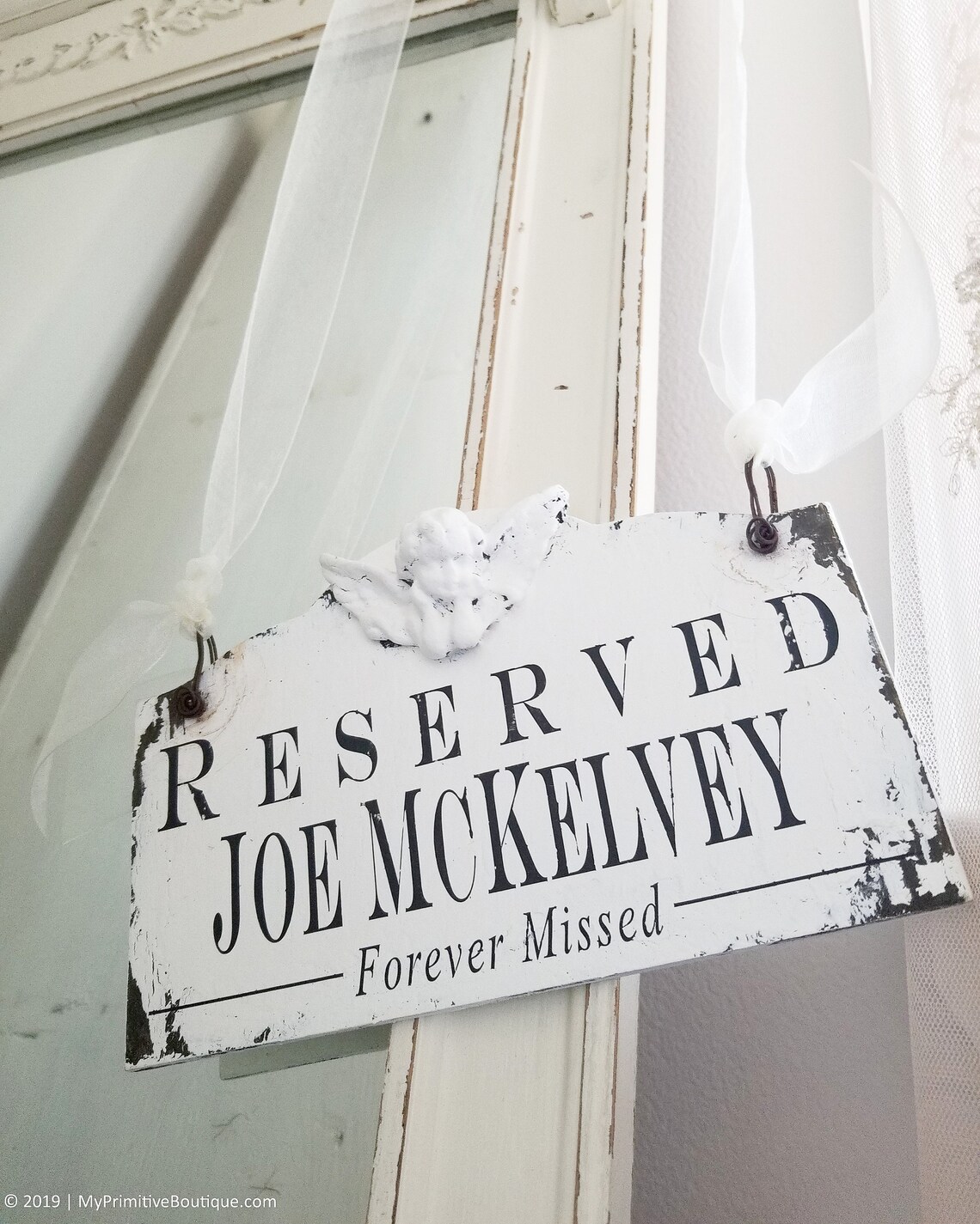 In Loving Memory Sign Reserved Sign Rustic Wedding Chair - Etsy