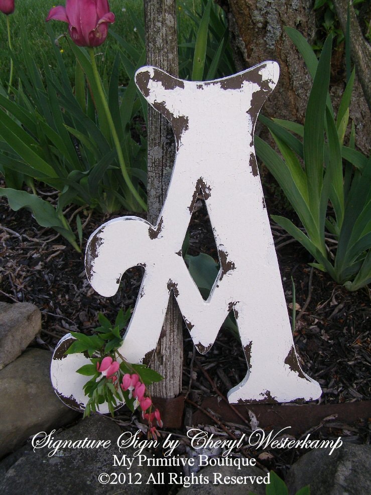 Large Wooden Letters | 16 Inches Wooden Letters | Wooden Initials ...