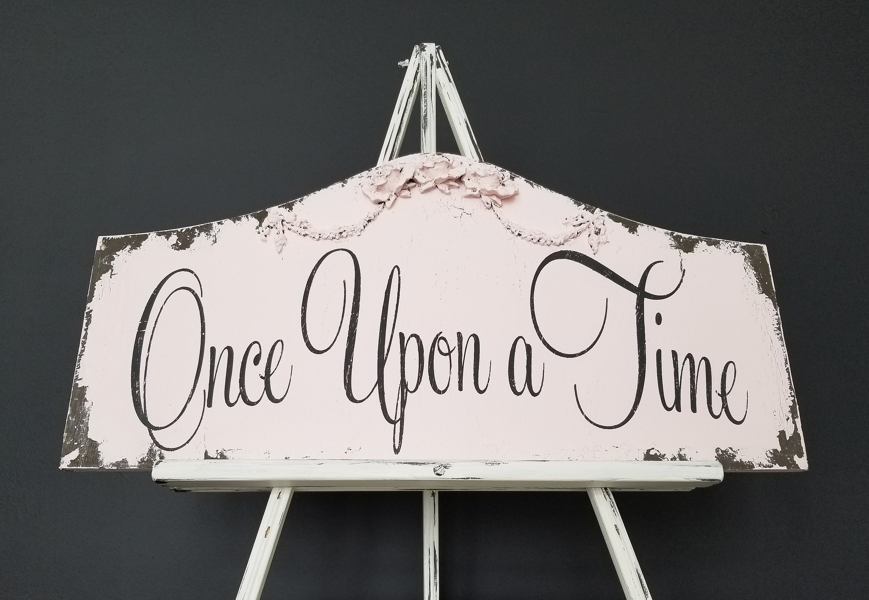 ONCE UPON A TIME Wood Quote Sign | Nursey Quote Sign | Quote Sign for ...