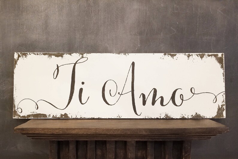 Wedding Sign | Ti Amo Sign | I LOVE YOU in Italian | Photography Props ...