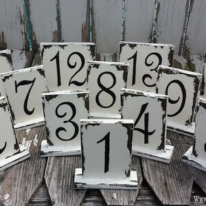 Vintage WEDDING TABLE NUMBERS | Wooden Table Numbers | Vintage Wedding ...