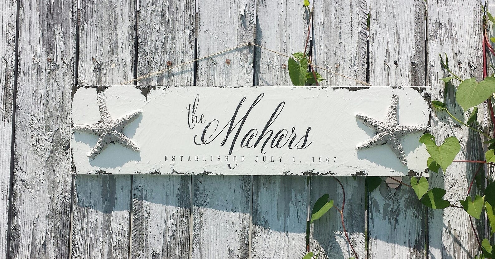 Personalized Beach House Sign Beach House Decor Custom | Etsy