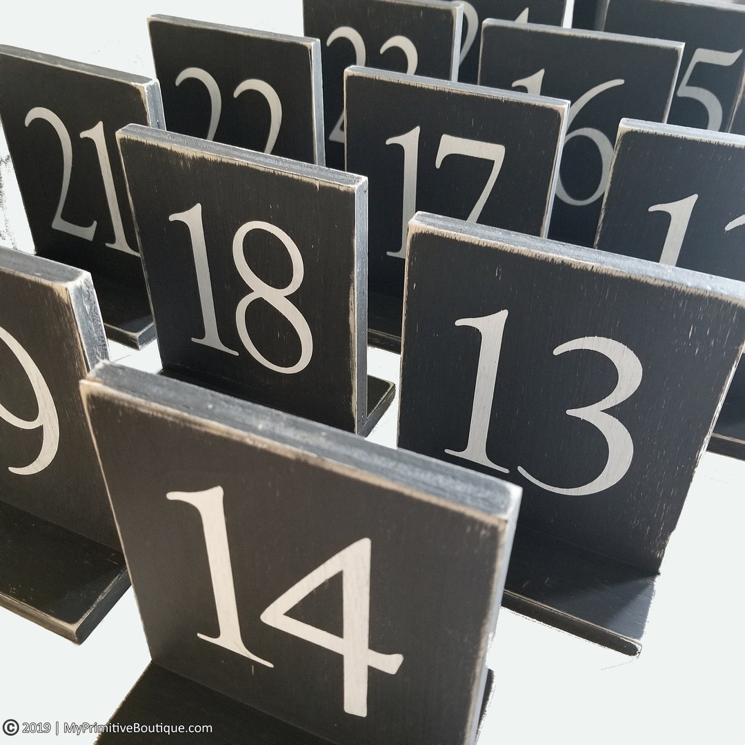 Rustic Table Numbers | Rustic Wedding Decor | Rustic Table Decor ...