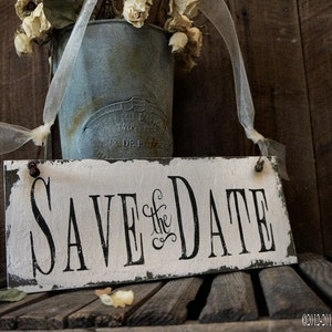 Save the Date Signs. Photo Props. Engagement Photo. Rustic Save the ...