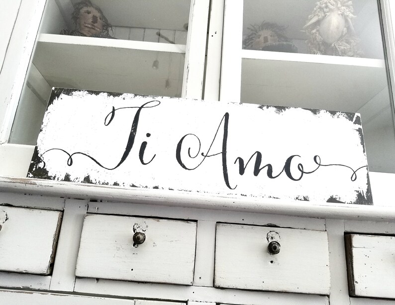 Wedding Sign | Ti Amo Sign | I LOVE YOU in Italian | Photography Props ...