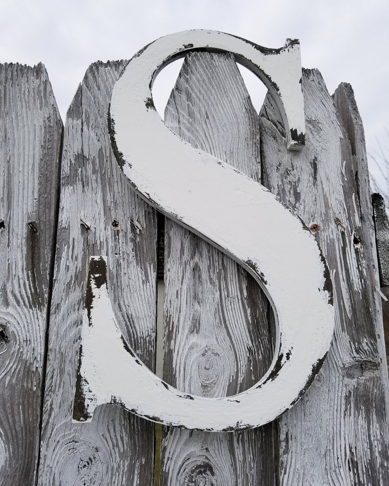 WOODEN LETTERS Letter S Vintage Inspired Rustic Letters - Etsy
