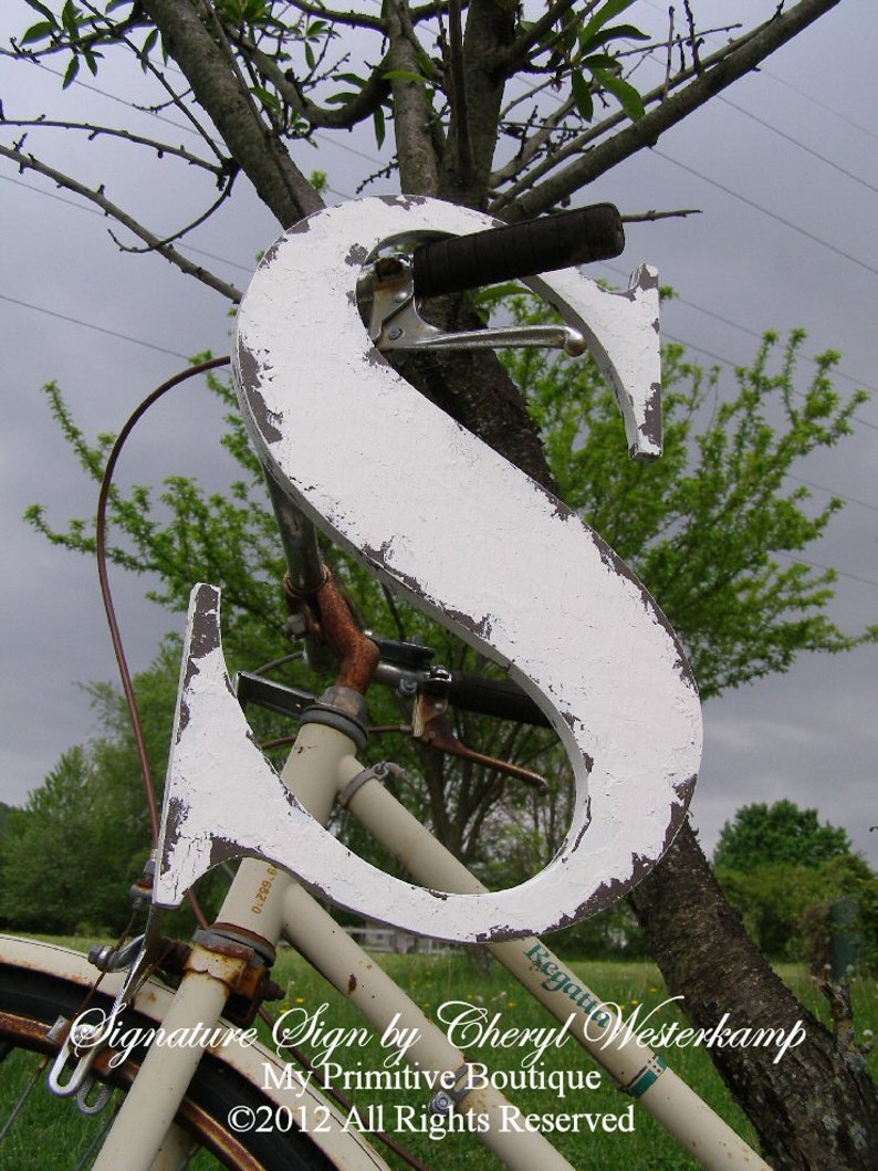 WOODEN LETTERS Letter S Vintage Inspired Rustic Letters | Etsy