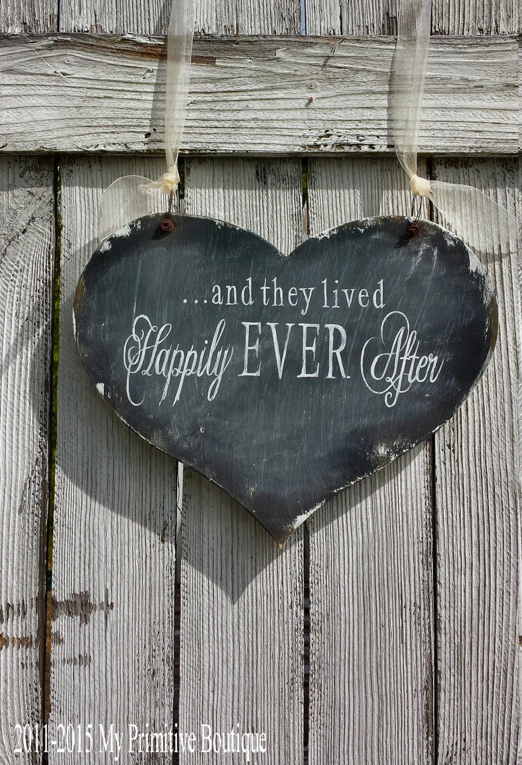 HAPPILY EVER AFTER Sign Wood Heart Wedding Sign Ring - Etsy