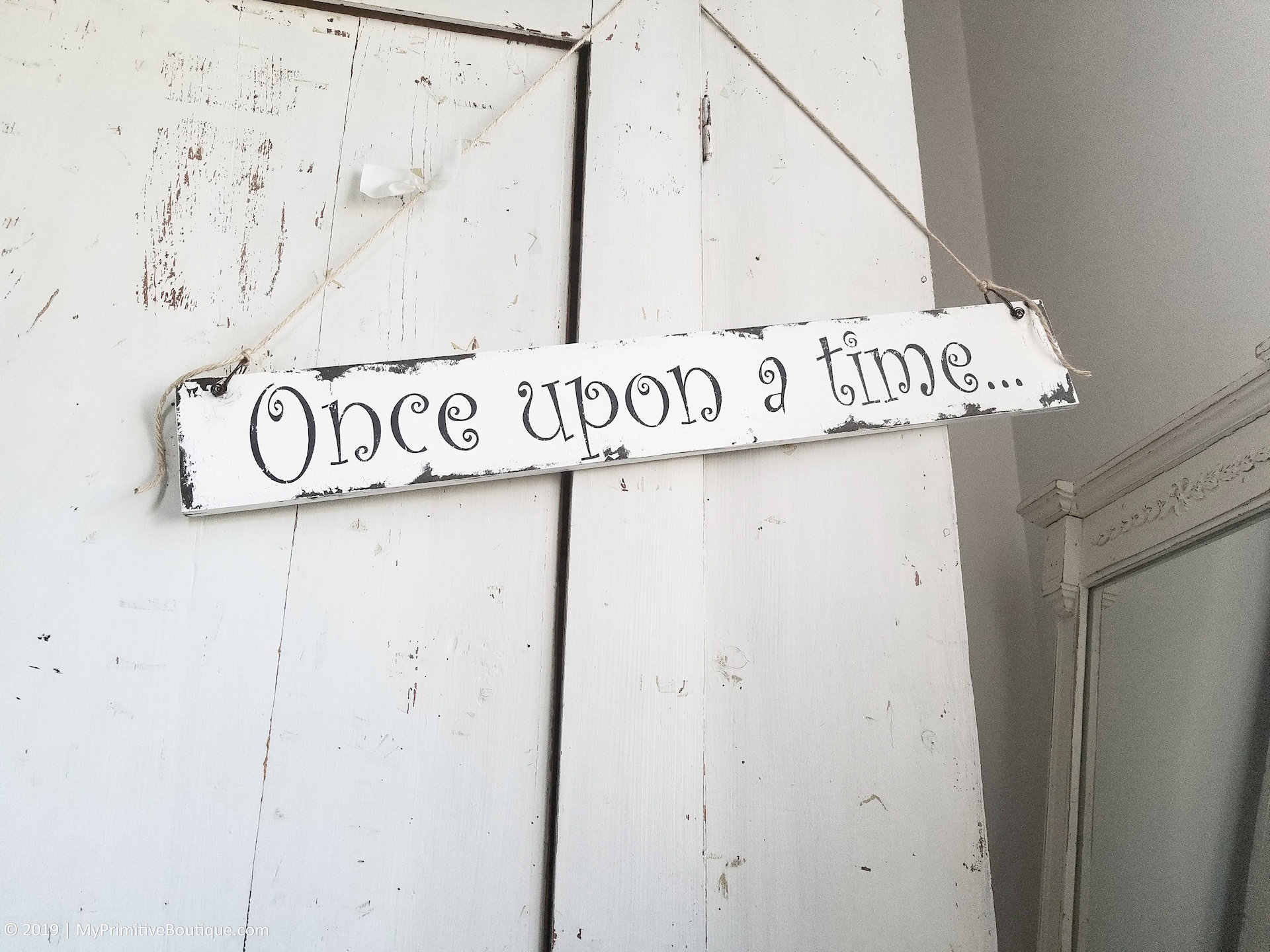 Once Upon a Time Quote Sign | Painted and Distressed Wood Sign ...