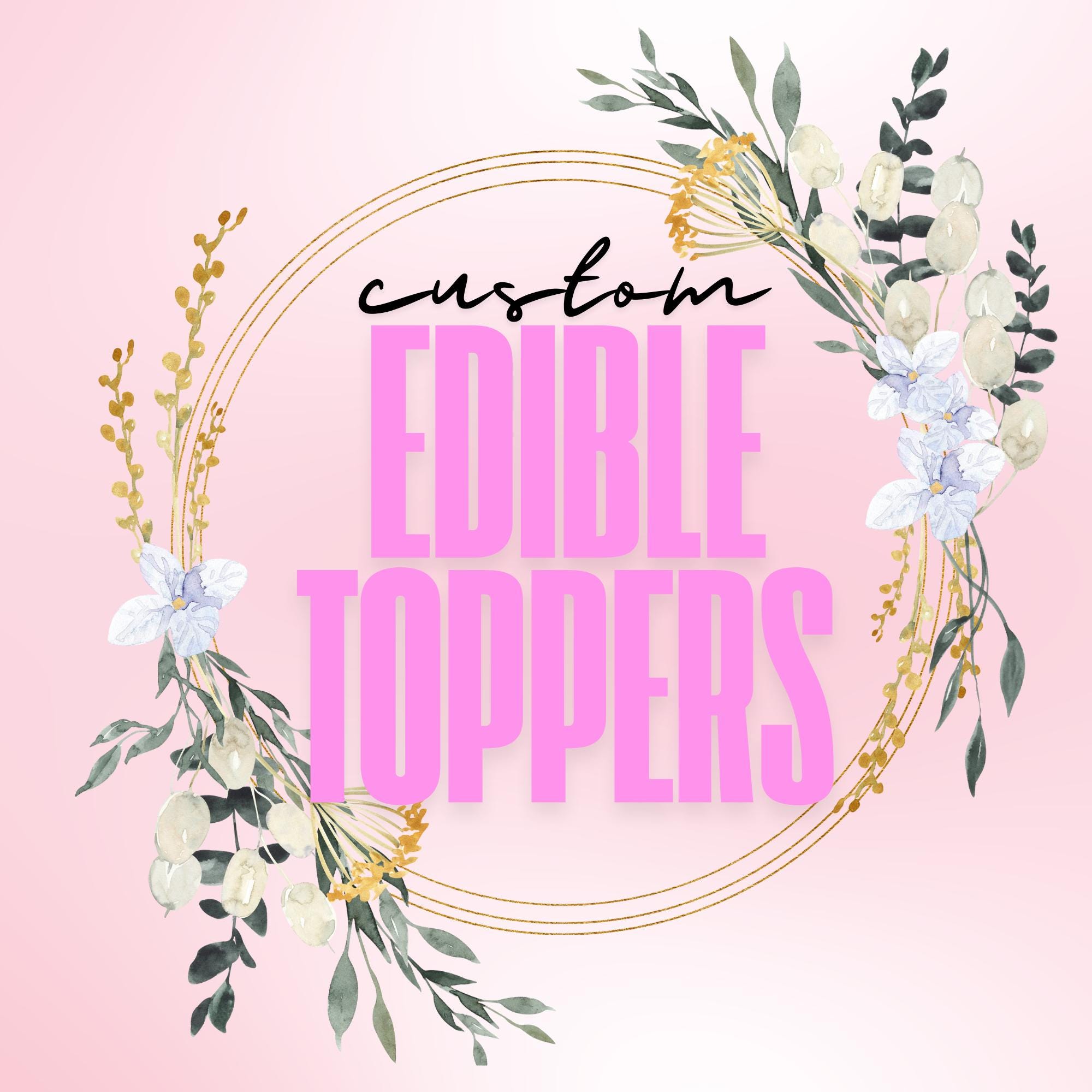 Custom Edible Cupcake Toppers, Cookie Toppers, Edible Sheets, Edible ...