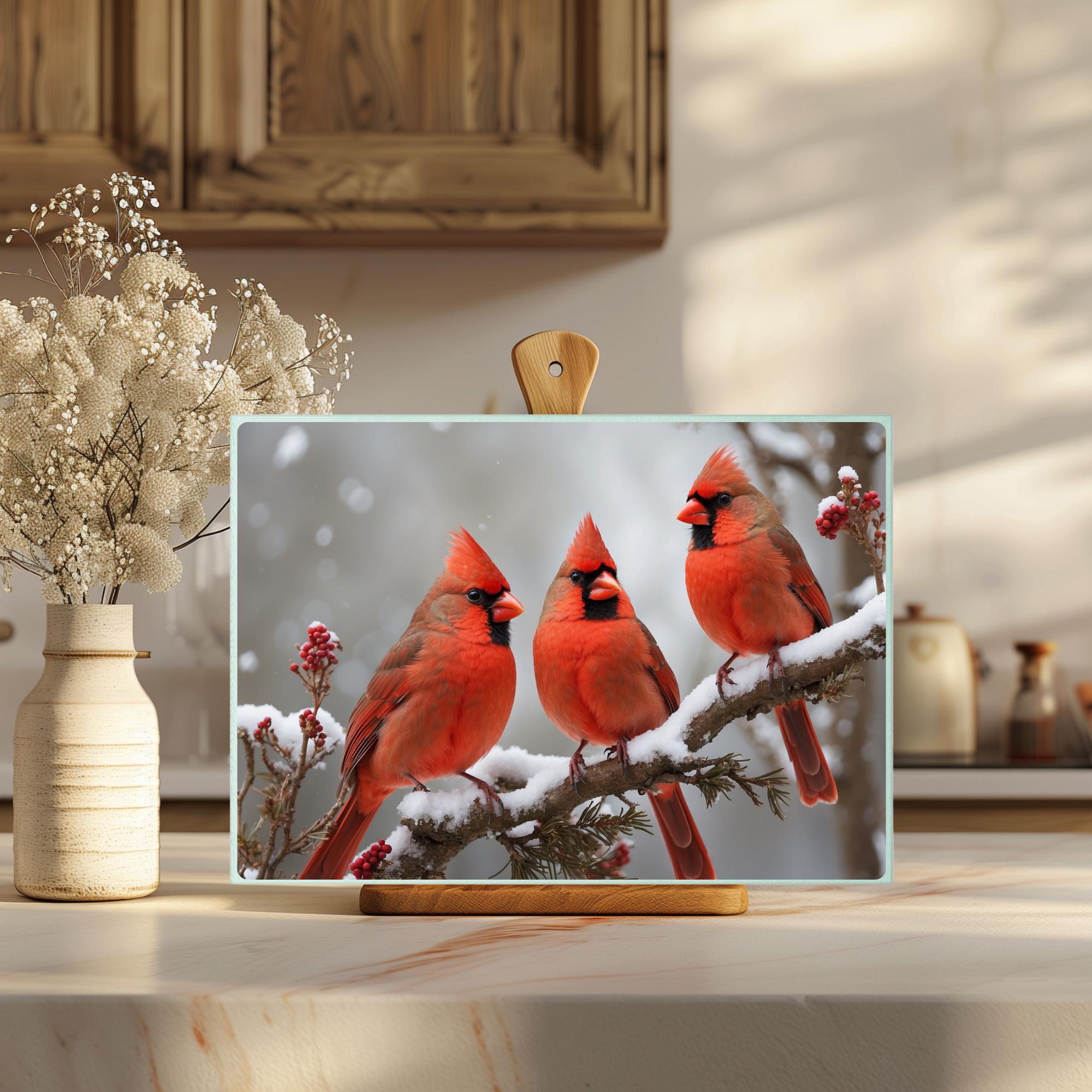 Cardinal Glass Cutting Board, Cutting Mat, Serving Board, Clear Trivet ...