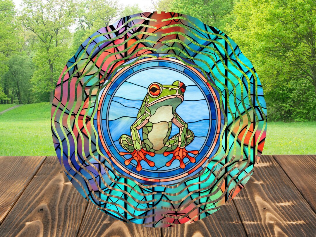 10-inch Frog Wind Spinner | Wind Catcher | Outdoor Decor | Yard Art ...