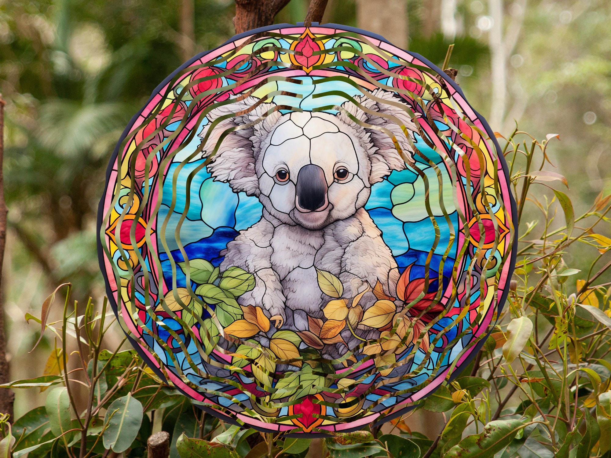 10-inch Koala Wind Spinner Wind Catcher Outdoor Decor Yard Art Porch ...