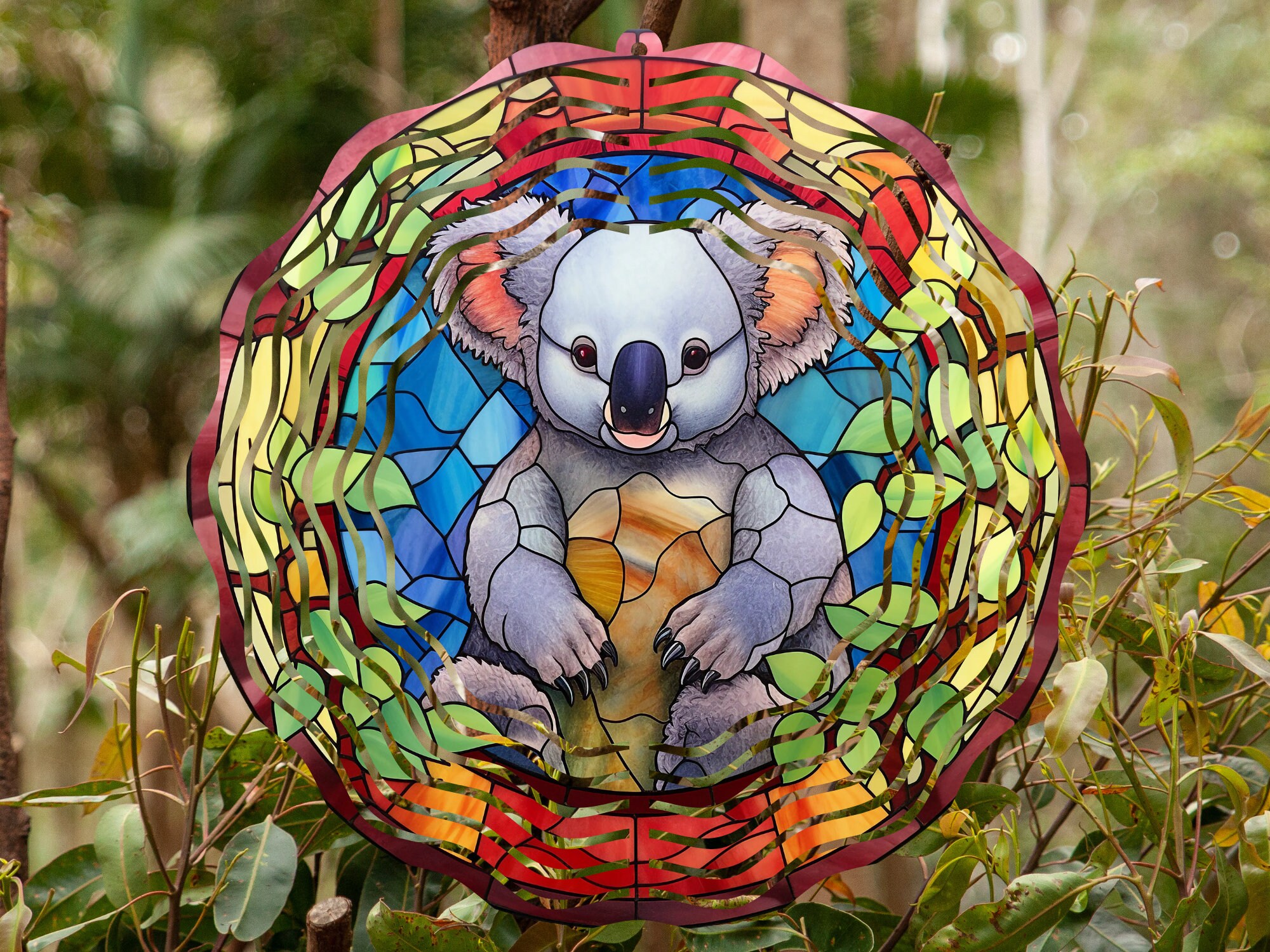10-inch Koala Wind Spinner Wind Catcher Outdoor Decor Yard Art Porch ...