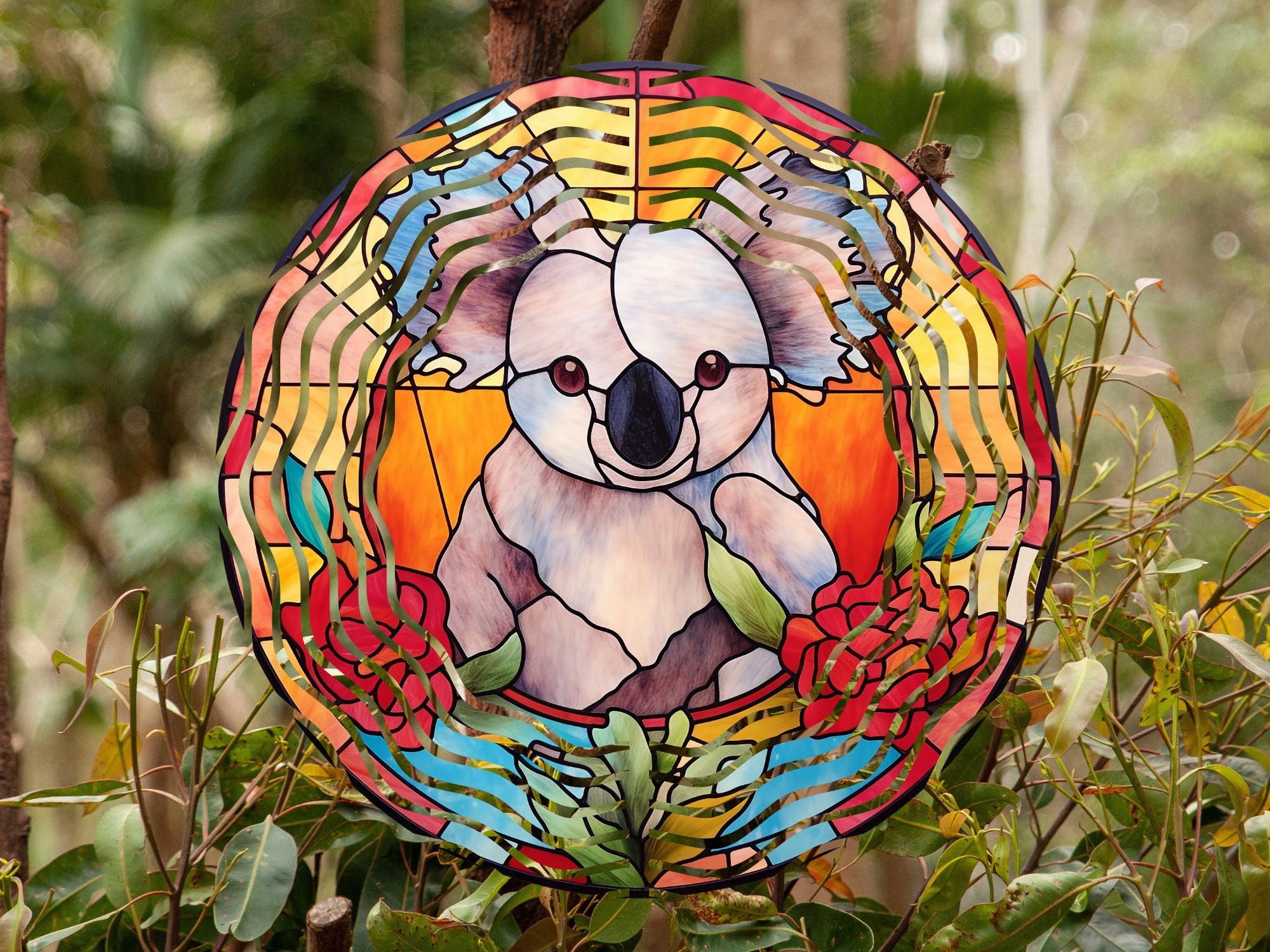 10-inch Koala Wind Spinner Wind Catcher Outdoor Decor Yard Art Porch ...