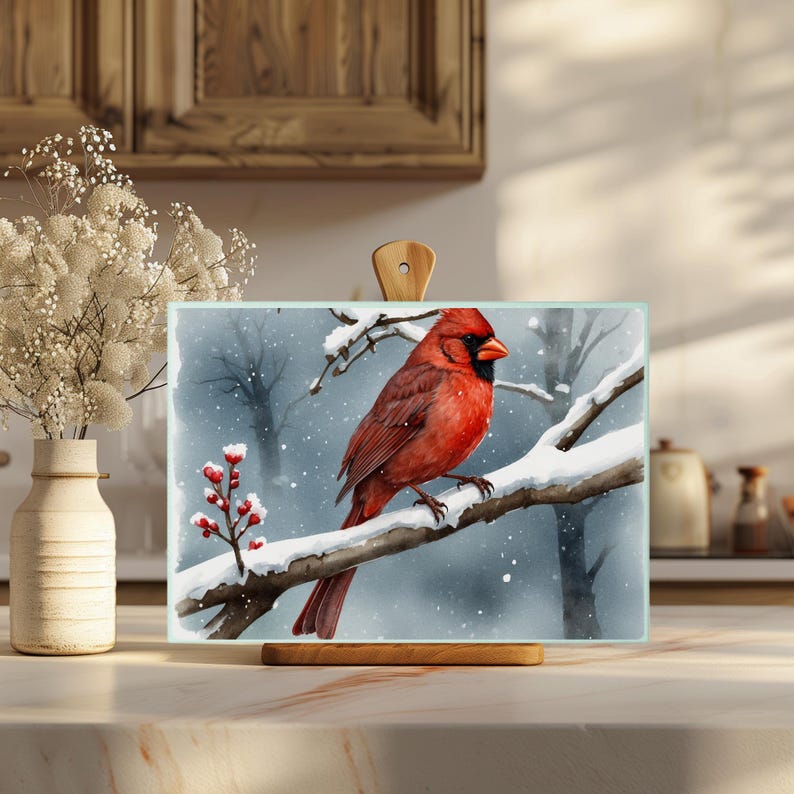 Cardinal Glass Cutting Board, Cutting Mat, Serving Board, Clear Trivet ...
