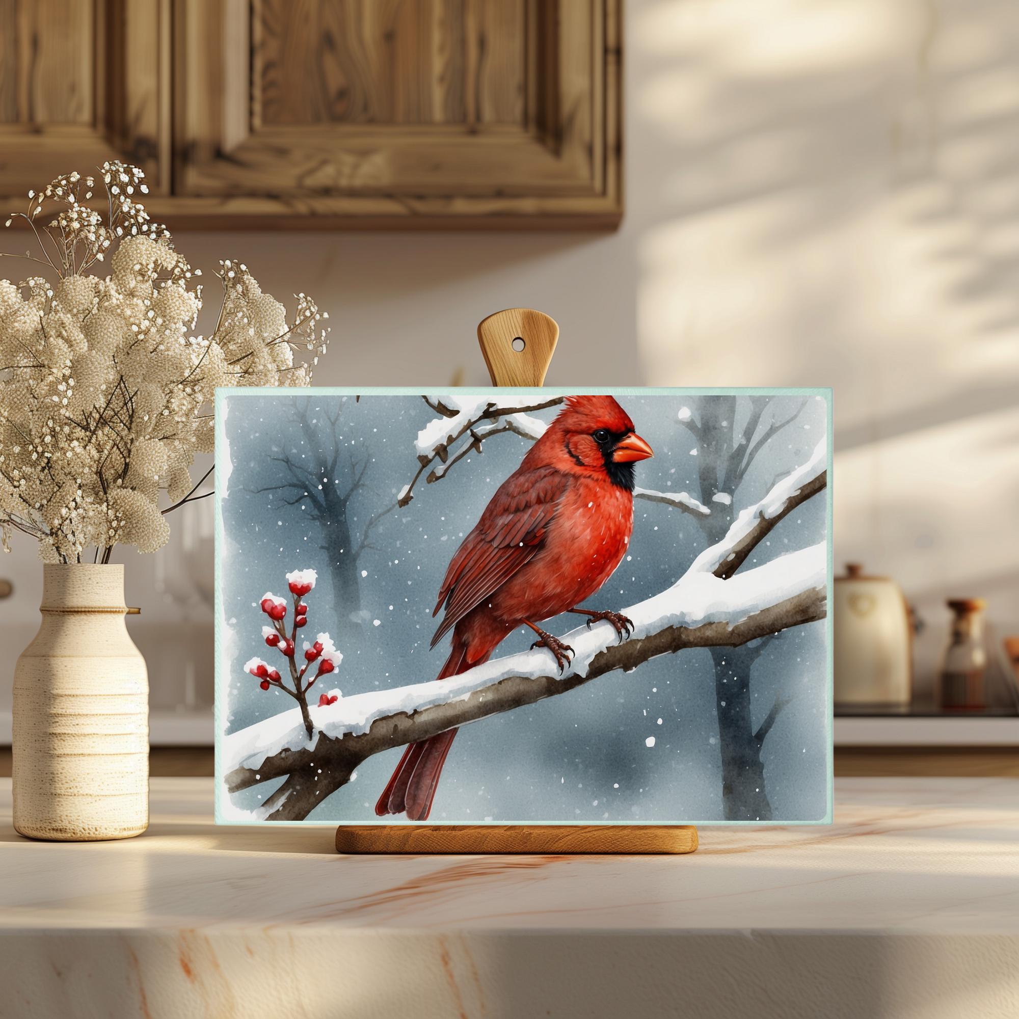 Cardinal Glass Cutting Board, Cutting Mat, Serving Board, Clear Trivet ...