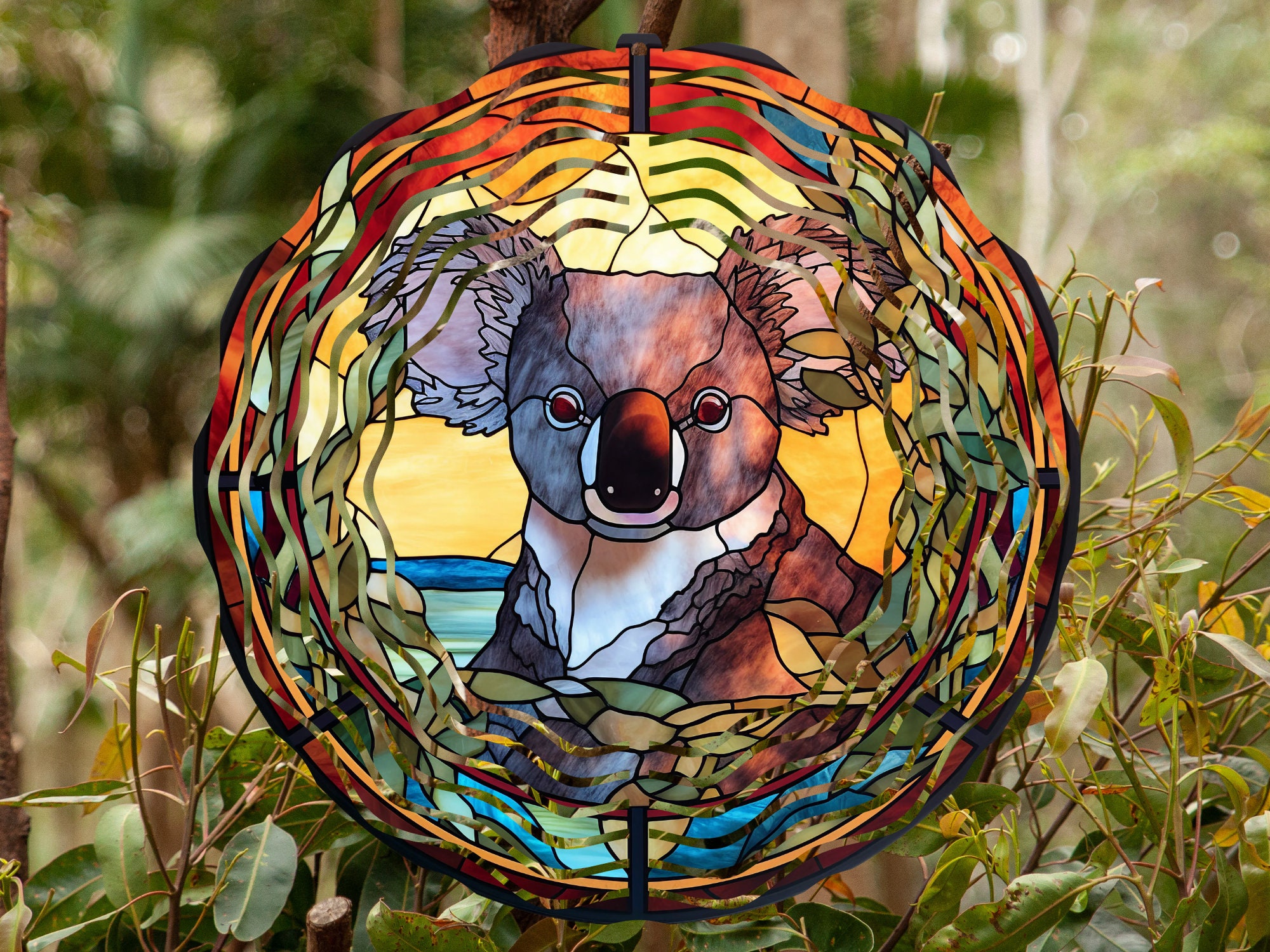 10-inch Koala Wind Spinner Wind Catcher Outdoor Decor Yard Art Porch ...
