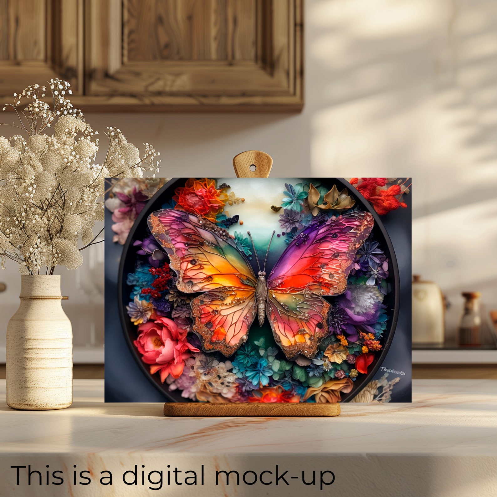 Butterfly Glass Cutting Board, Cutting Mat, Serving Board, Clear Trivet ...