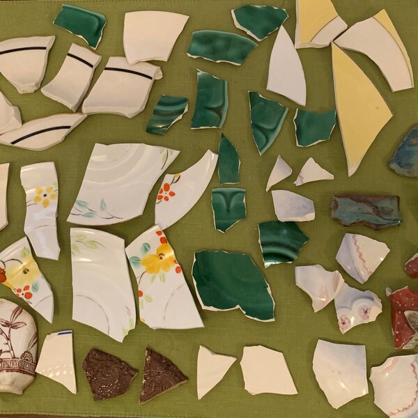 Broken China Mosaic - Etsy