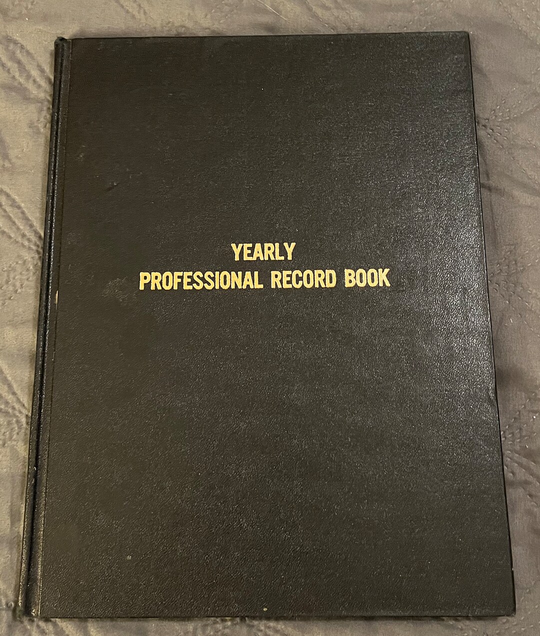 Retro Yearly Professional Record Book Old School Ledger / - Etsy