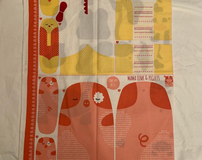 Moda Farm Fun by Stacy Iest Hsu Fabric Panel, Animals: Mama Cluck and ...