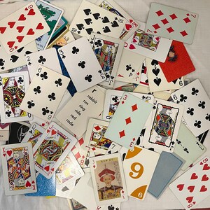 120 Random Playing Cards Assortment of Old and Newer Cards for Swap ...