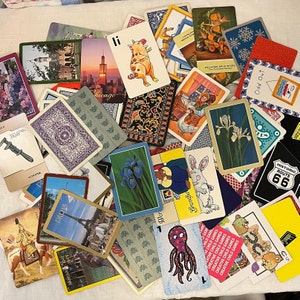 120 Random Playing Cards Assortment of Old and Newer Cards for Swap ...
