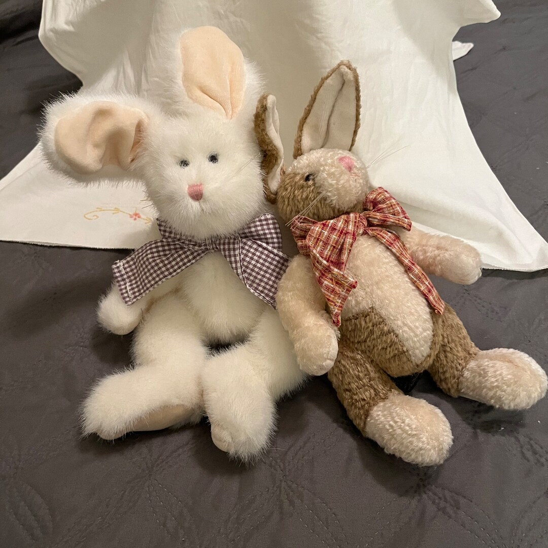 2 Boyds Bears Vintage Stuffed Bunny Rabbits Heirloom Series, Summer B ...