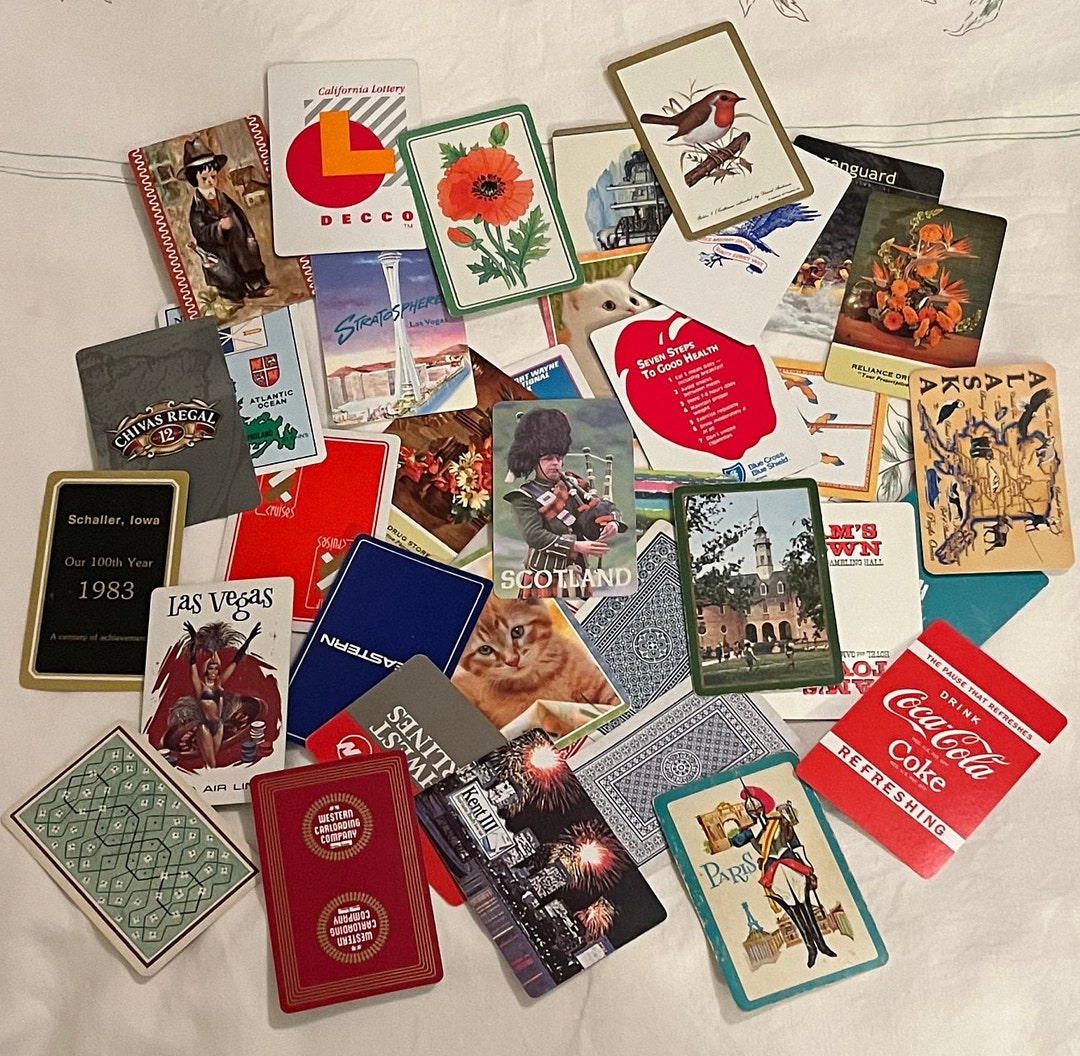 35 Random Playing Cards -- Assortment of Vintage and Newer Cards for ...