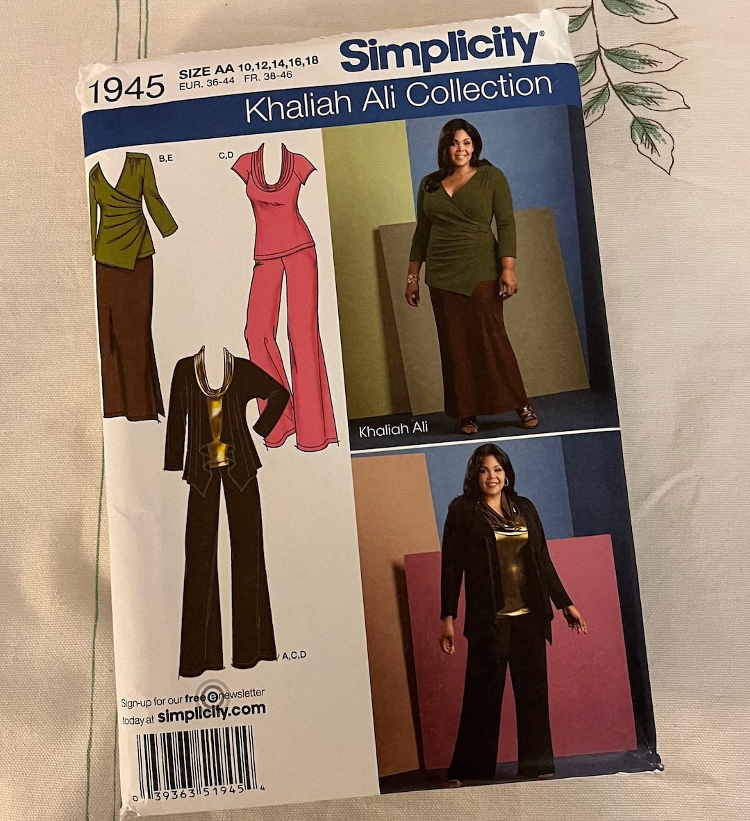 Khaliah Ali Collection Pattern: Simplicity 1945 Misses' Women's Pants ...