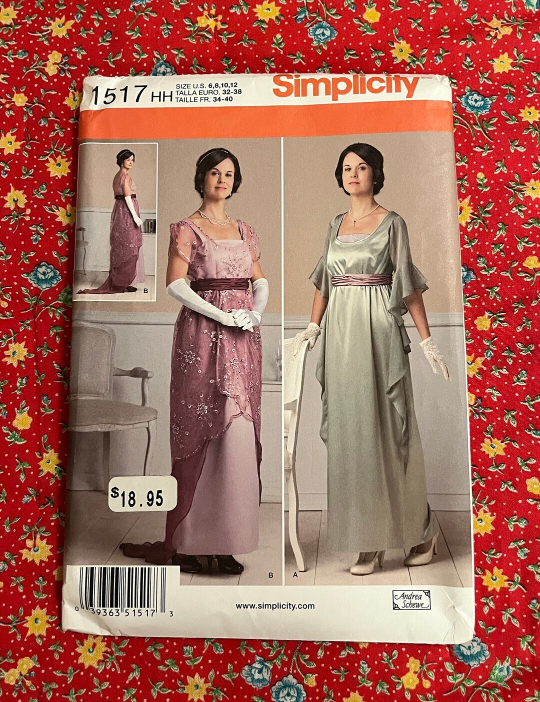 Misses' Historical Costume / Dress, Simplicity Pattern 1517, Sizes 6, 8 ...