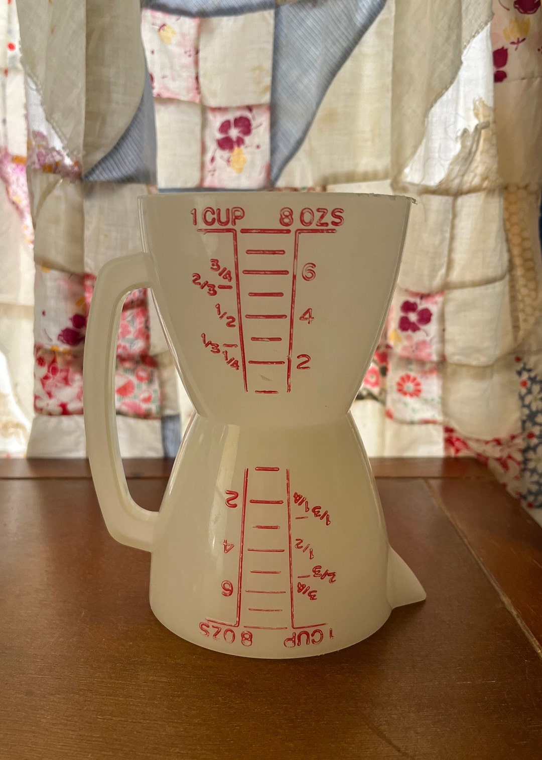 Vintage Tupperware Double Measuring Cup With Handle 1 Cup - Etsy