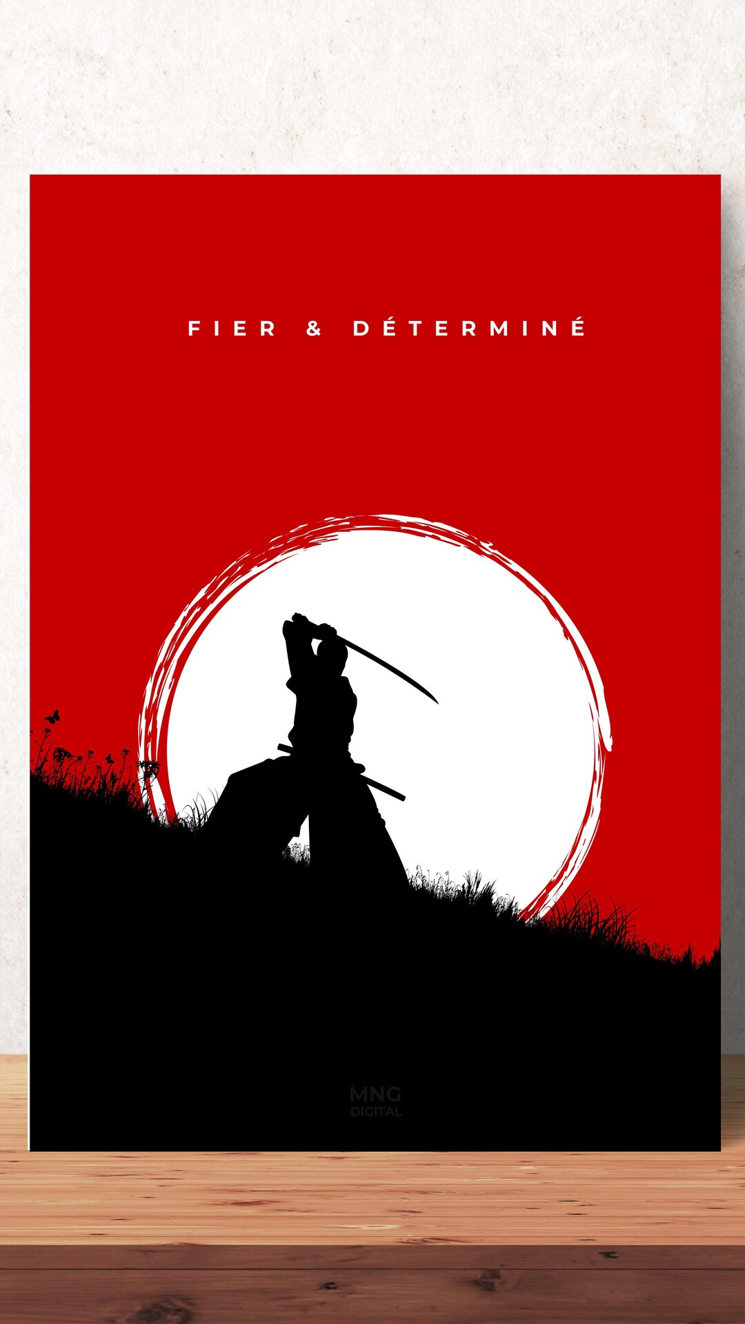 Poster A4 Samurai - Etsy