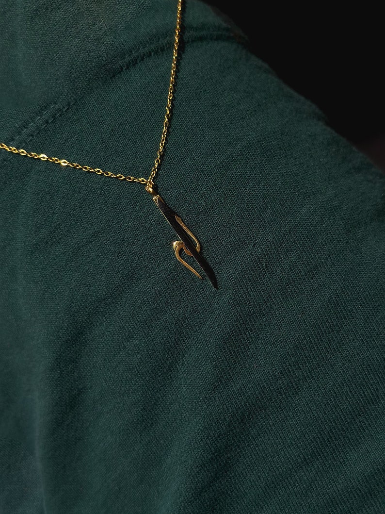 Darqawi Alif Lam Mim Necklace Arabic Caligraphy - Etsy