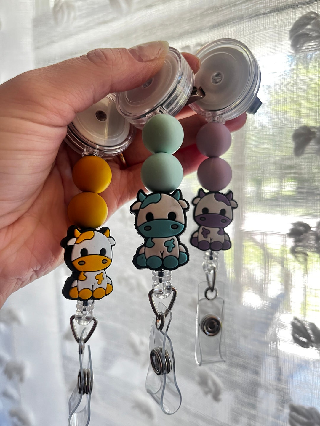 Cutie Cow Badge Reel - Etsy