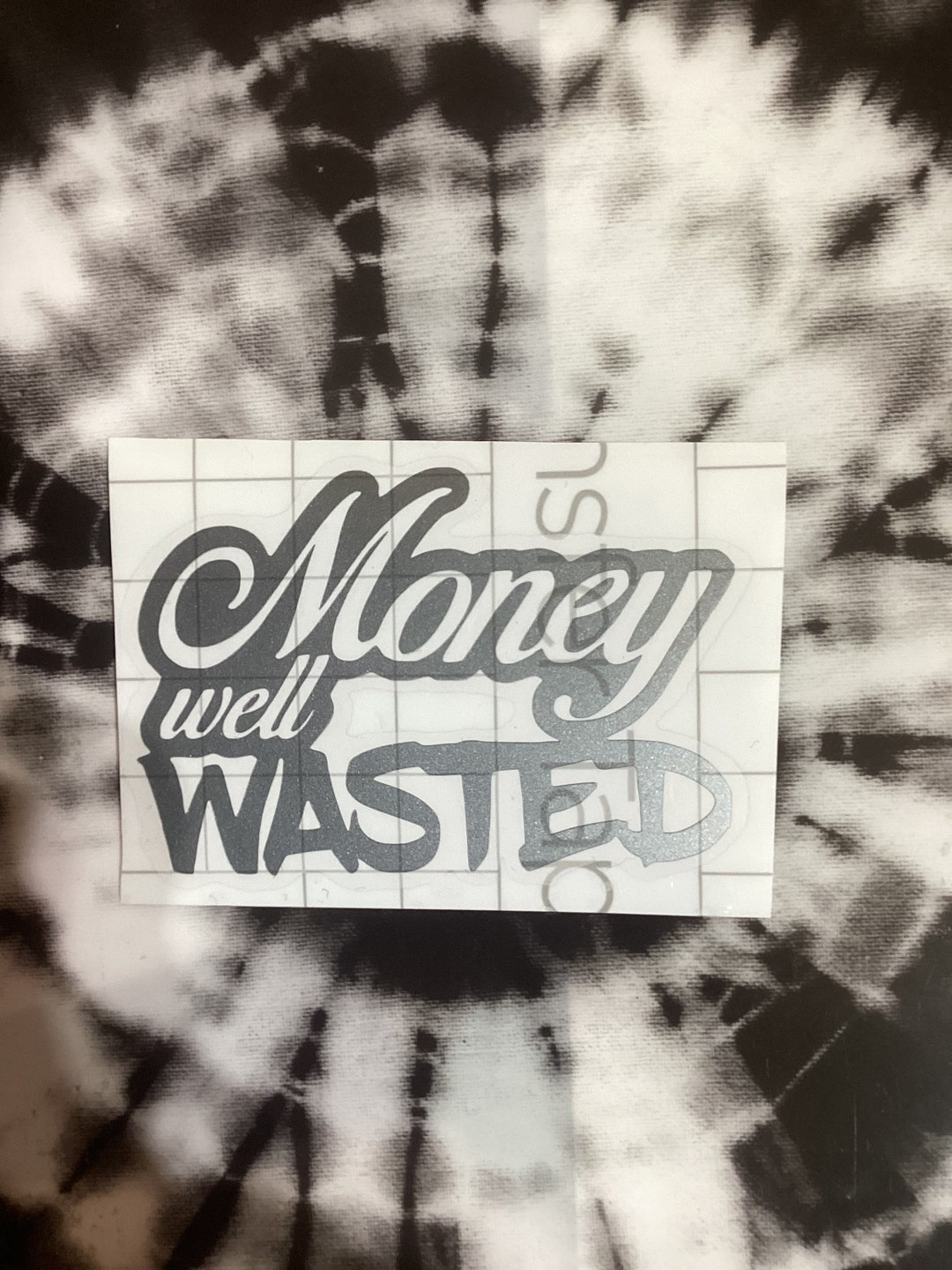 Money Well Wasted Decal - Etsy