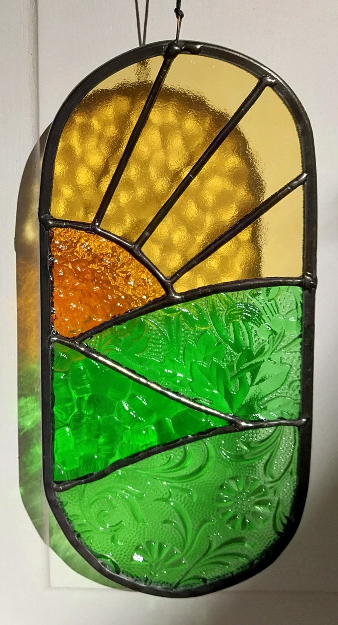 Sunrise Oceanscape Digita Downloadl Pattern for Diy Stained Glass ...