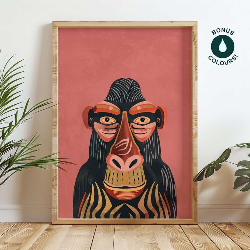 Aztec Monkey Art - Etsy