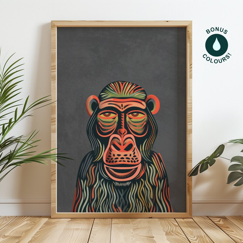 Aztec Monkey Art - Etsy