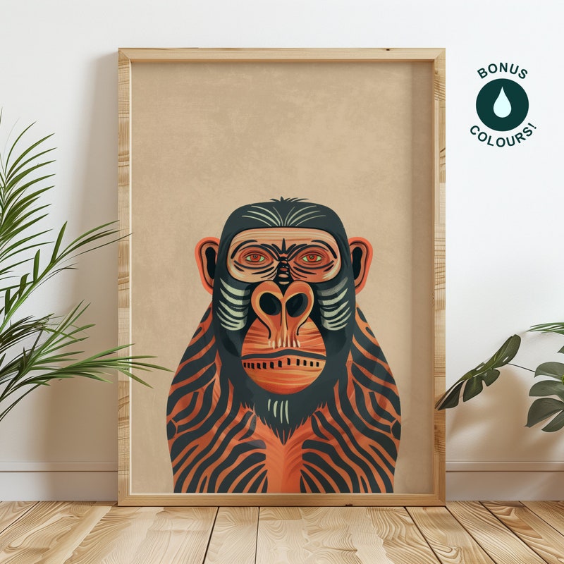 Aztec Monkey Art - Etsy